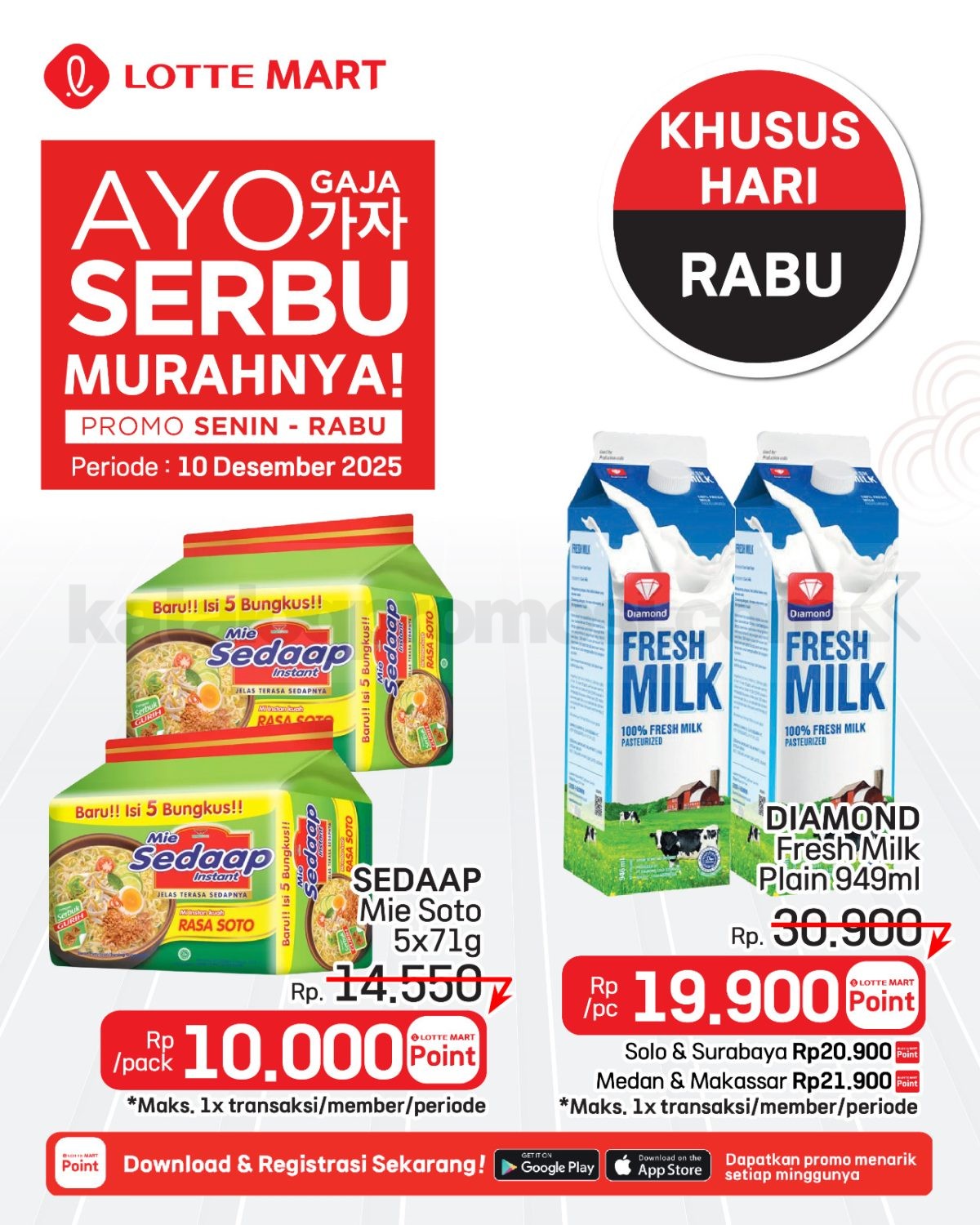Promo LOTTEMART WEEKDAY SERBU 08-10 Desember 2025 – SoPasti.Com