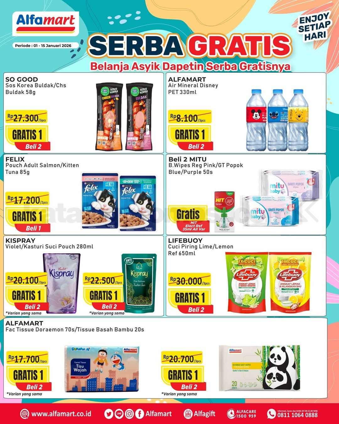 Promo SERBA GRATIS ALFAMART HARI INI 01-15 Januari 2026 • SoPasti.Com