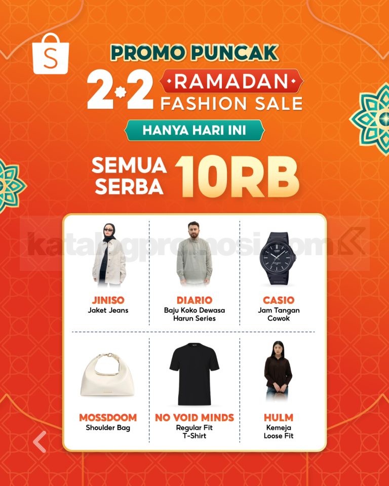 Promo Shopee 2.2 Ramadan Fashion Sale iPhone Serba Rp. 10 ribu