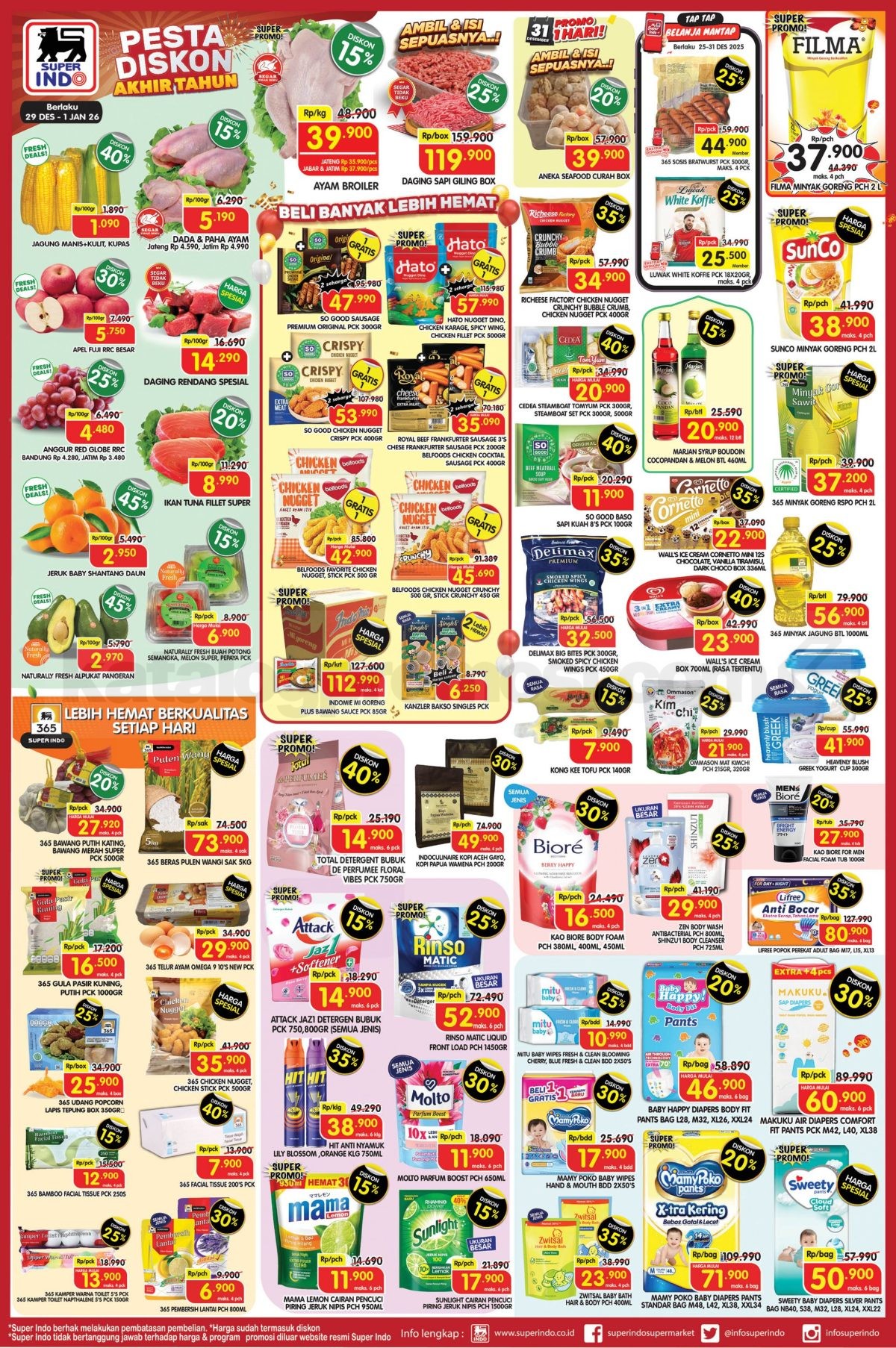 Promo SUPERINDO Weekday 29 Desember – 01 Januari 2026 • SoPasti.Com
