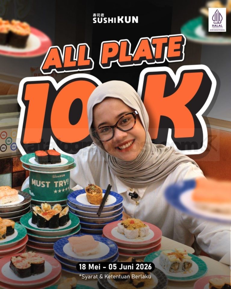 Promo Sushikun All Plate Rp. 10.000