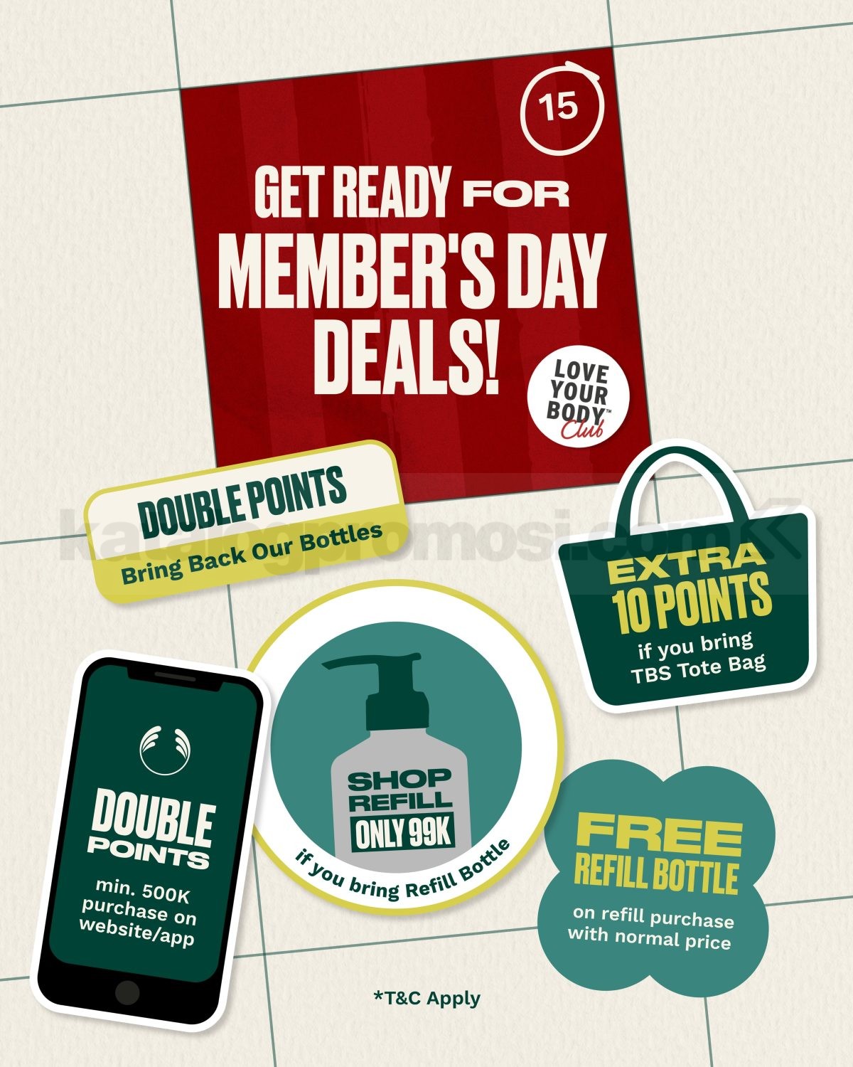 Promo The Body Shop Member's Day Deals Double Points
