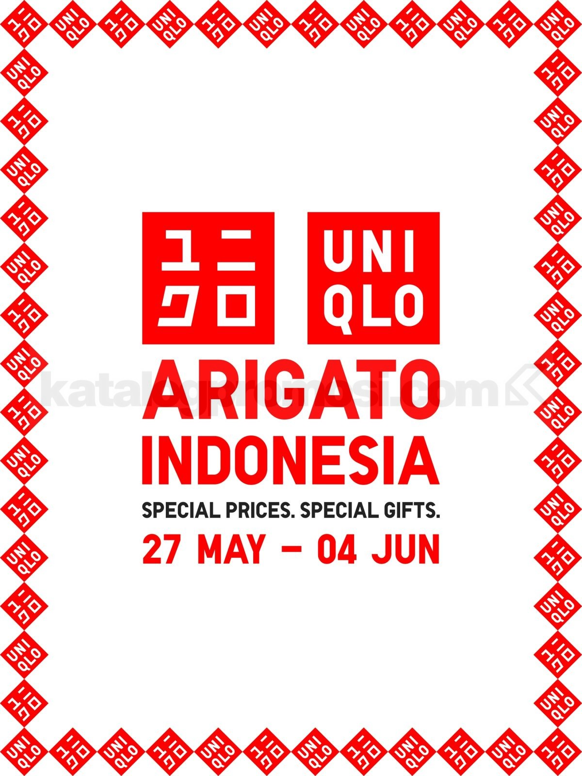 Promo UNIQLO Arigato Indonesia 27 Mei – 4 Juni 2026