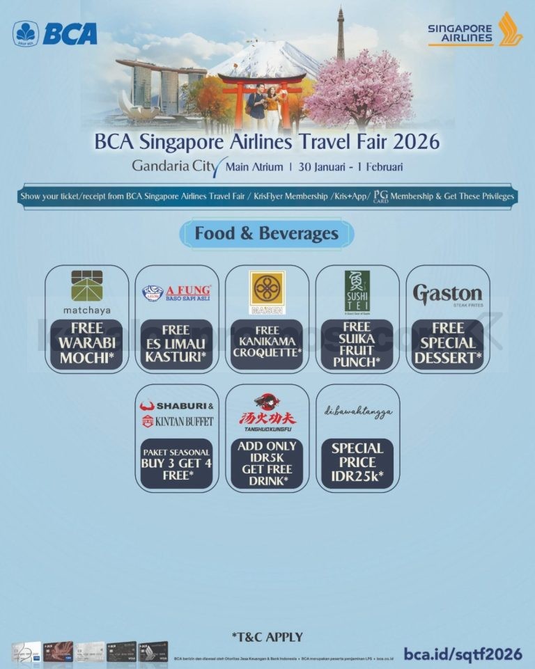 BCA Singapore Airlines Travel Fair 2026 - Jakarta