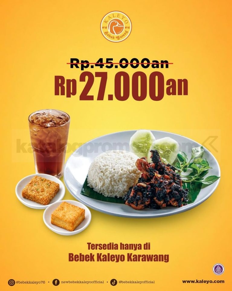 Promo Bebek Kaleyo Karawang Paket Bebek mulai Rp. 27.000