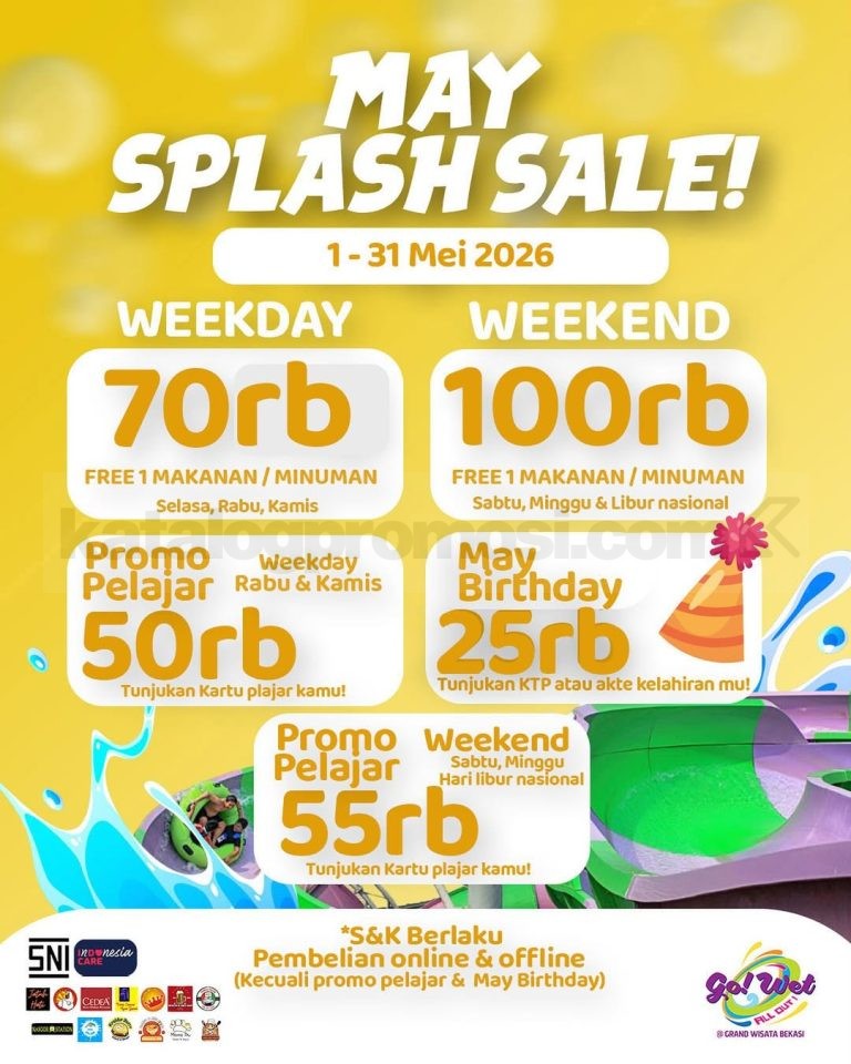 Promo Go! Wet May Splash Sale mulai Rp. 25.000