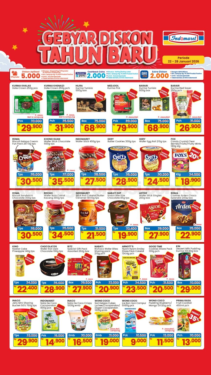 Promo Indomaret Gebyar Diskon Tahun Baru 22-28 Januari 2026