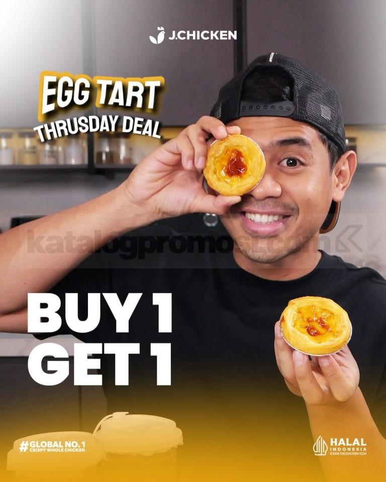 Promo J.Chicken Thursday Egg Tart Buy 1 Get 1