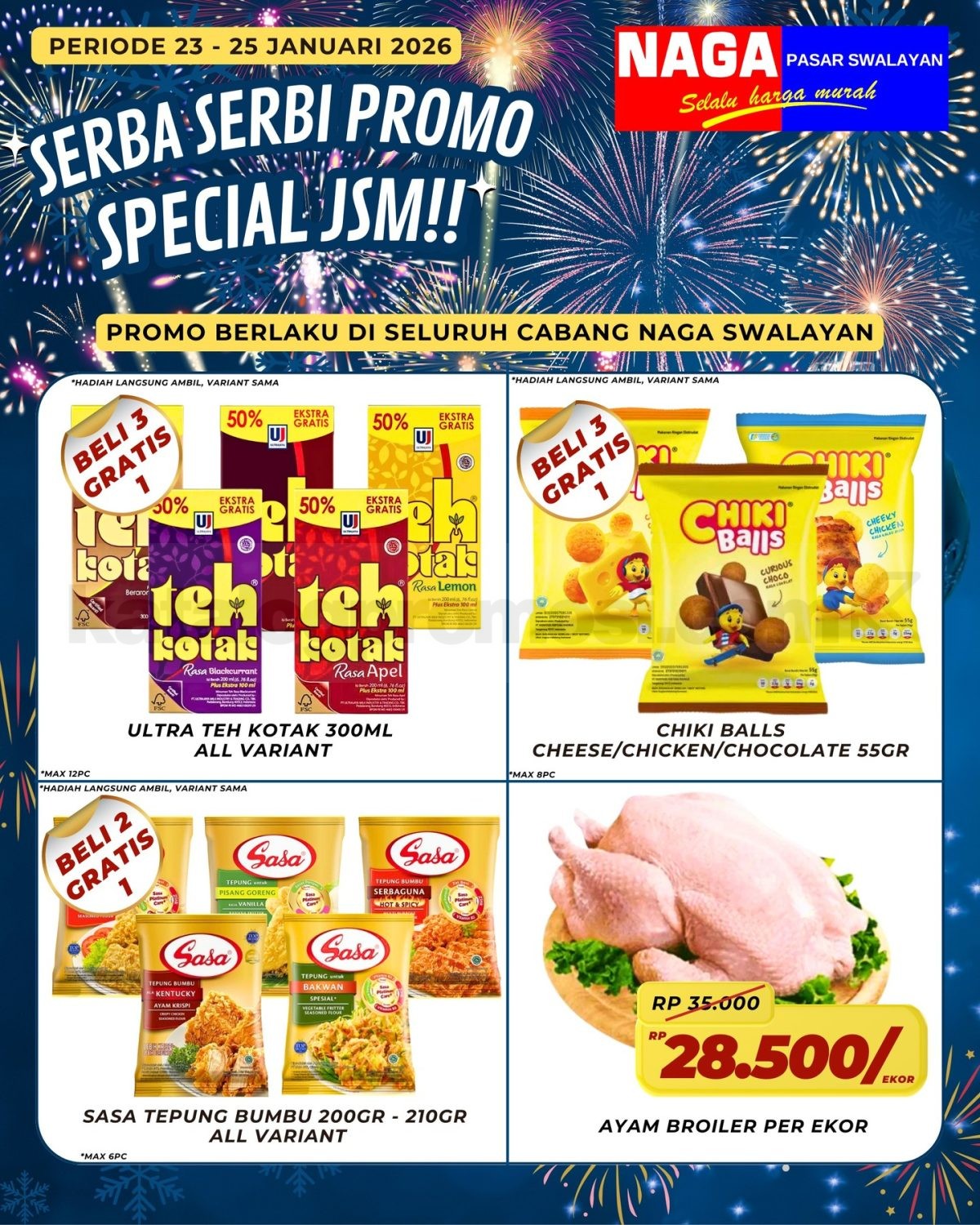 Promo JSM Naga Swalayan Weekend 23-25 Januari 2026 • SoPasti.Com