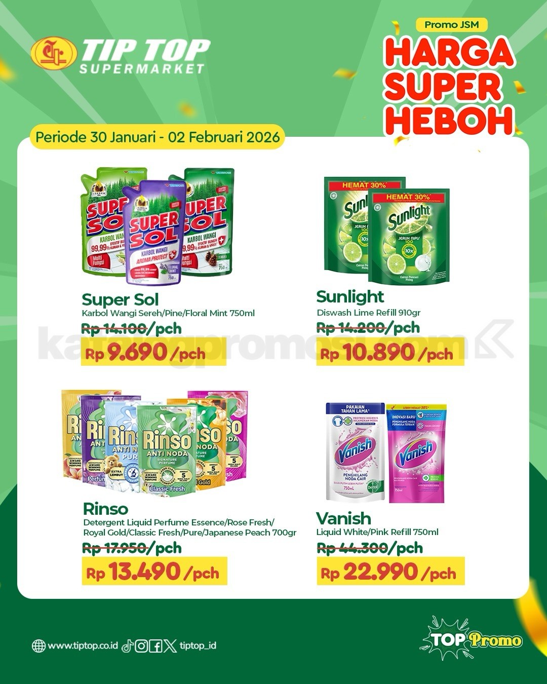 Promo JSM TIP TOP Supermarket 30 Januari – 01 Februari 2026 • SoPasti.Com