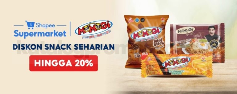 Promo Momogi Shopee Supermarket Diskon Snack hingga 20%
