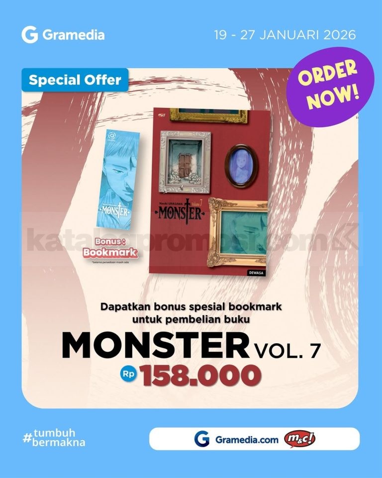 Promo Monster 07 Buku Seru Rp. 158.000 + Bonus Bookmark Eksklusif