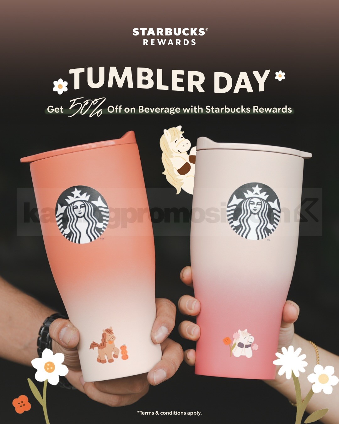 Promo Starbucks Tumbler Day Diskon Minuman 50% • SoPasti.Com