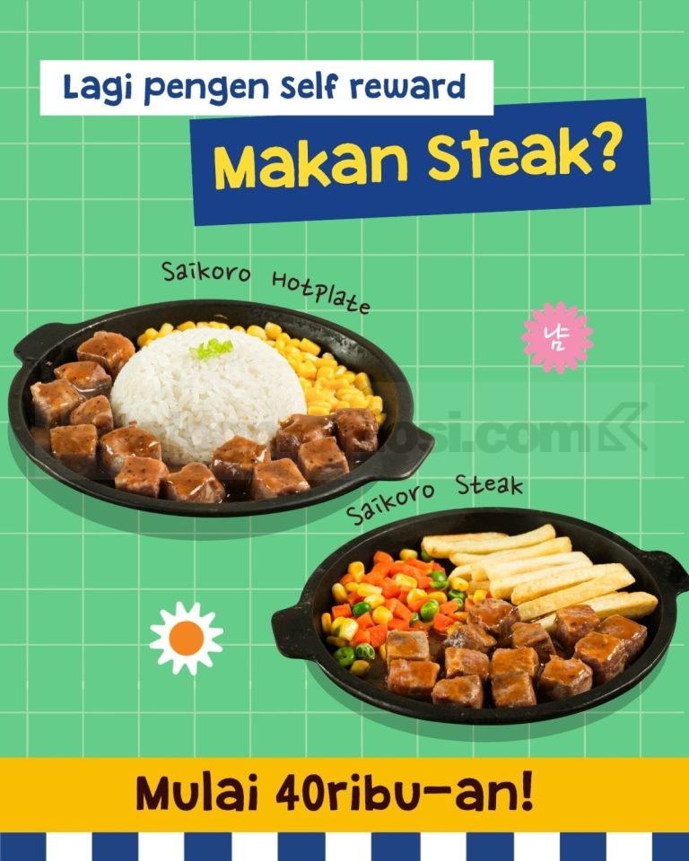 Promo Steak With U Self Reward Steak & Soda mulai Rp. 10 ribu • SoPasti.Com