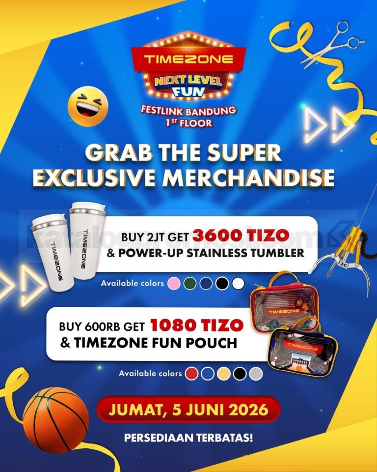 Promo Timezone Grand Opening Bonus Tizo & Merchandise