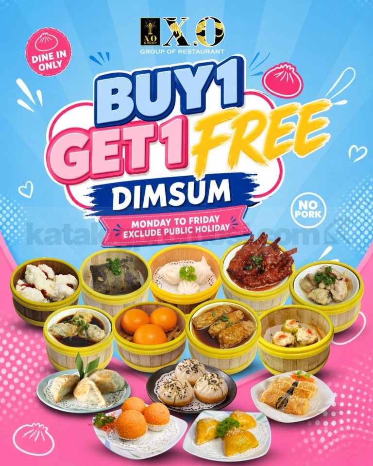 Promo XO Restaurant Buy 1 Get 1 Free Dimsum