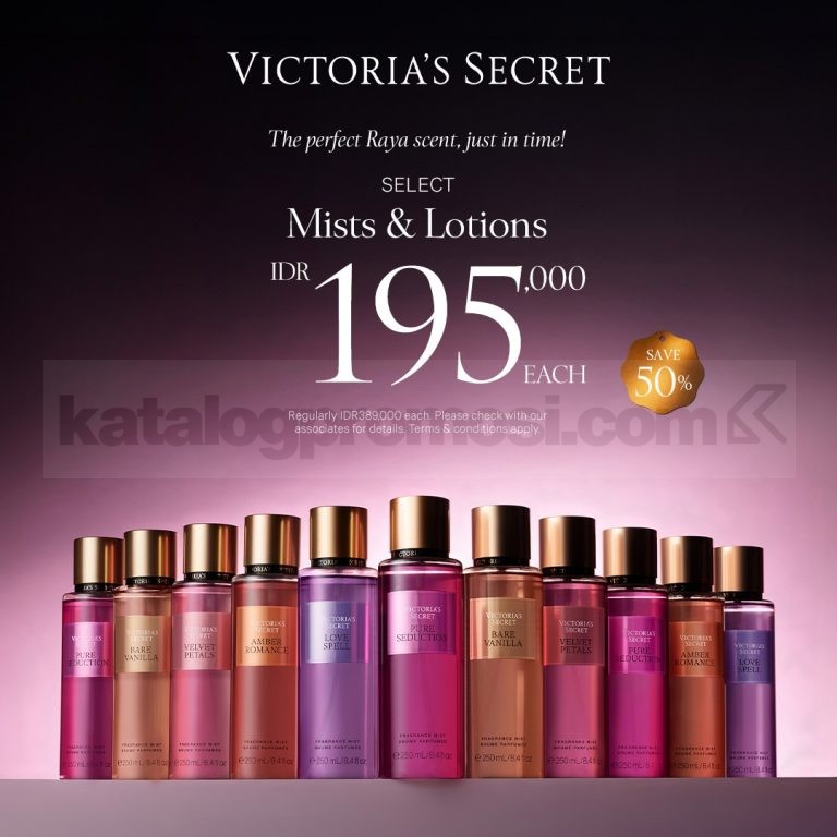 Promo Victoria’s Secret Mist & Lotions mulai Rp. 195.000 • SoPasti.Com