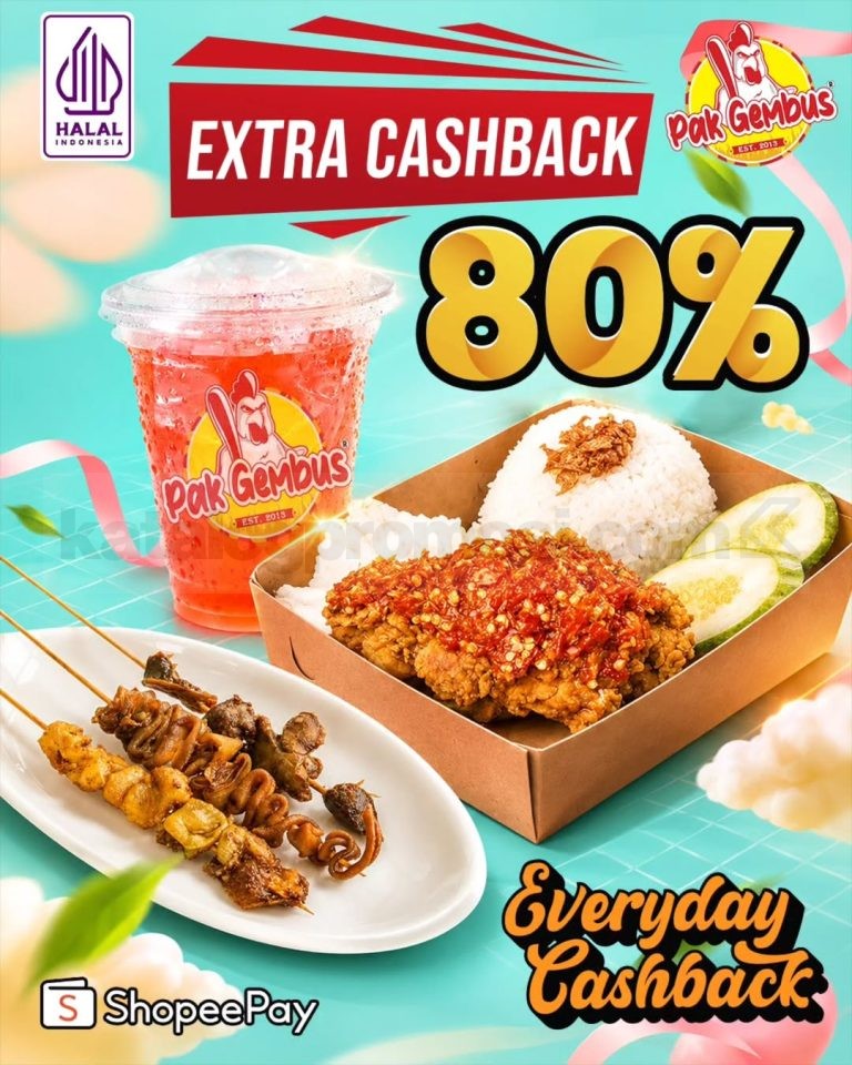 Promo Ayam Gepuk Pak Gembus ShopeePay Cashback 80%