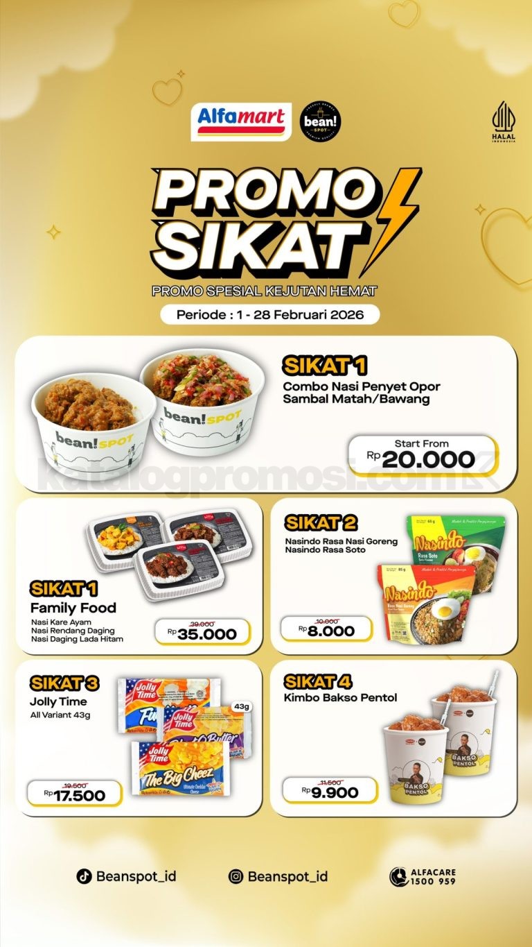 Promo BeanSpot Sikat Februari Mulai Rp. 8.000