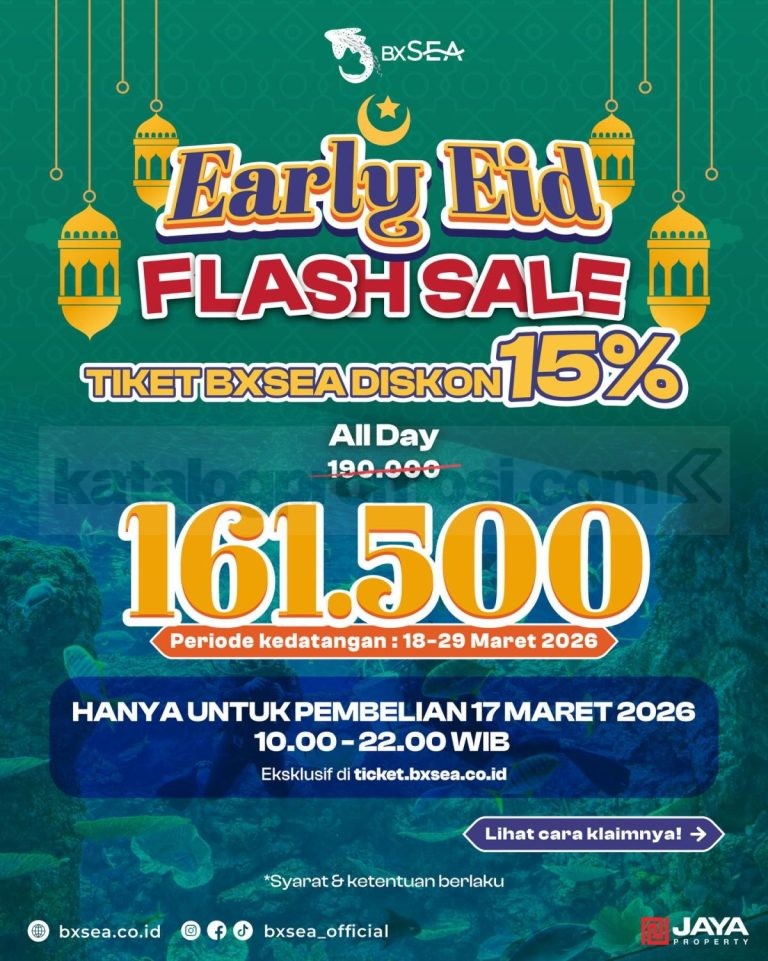Promo BXSea Early Eid Flash Sale Tiket All Day Diskon 15%