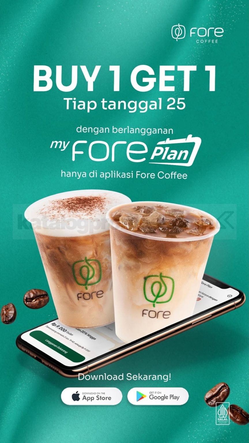 Promo Fore Coffee MyForePlan Buy 1 Get 1