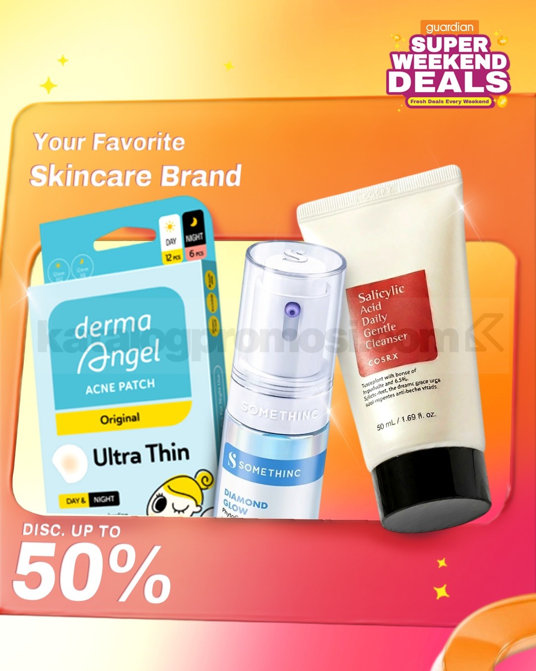 Promo Guardian Super Weekend Deals Diskon hingga 50% – SoPasti.Com