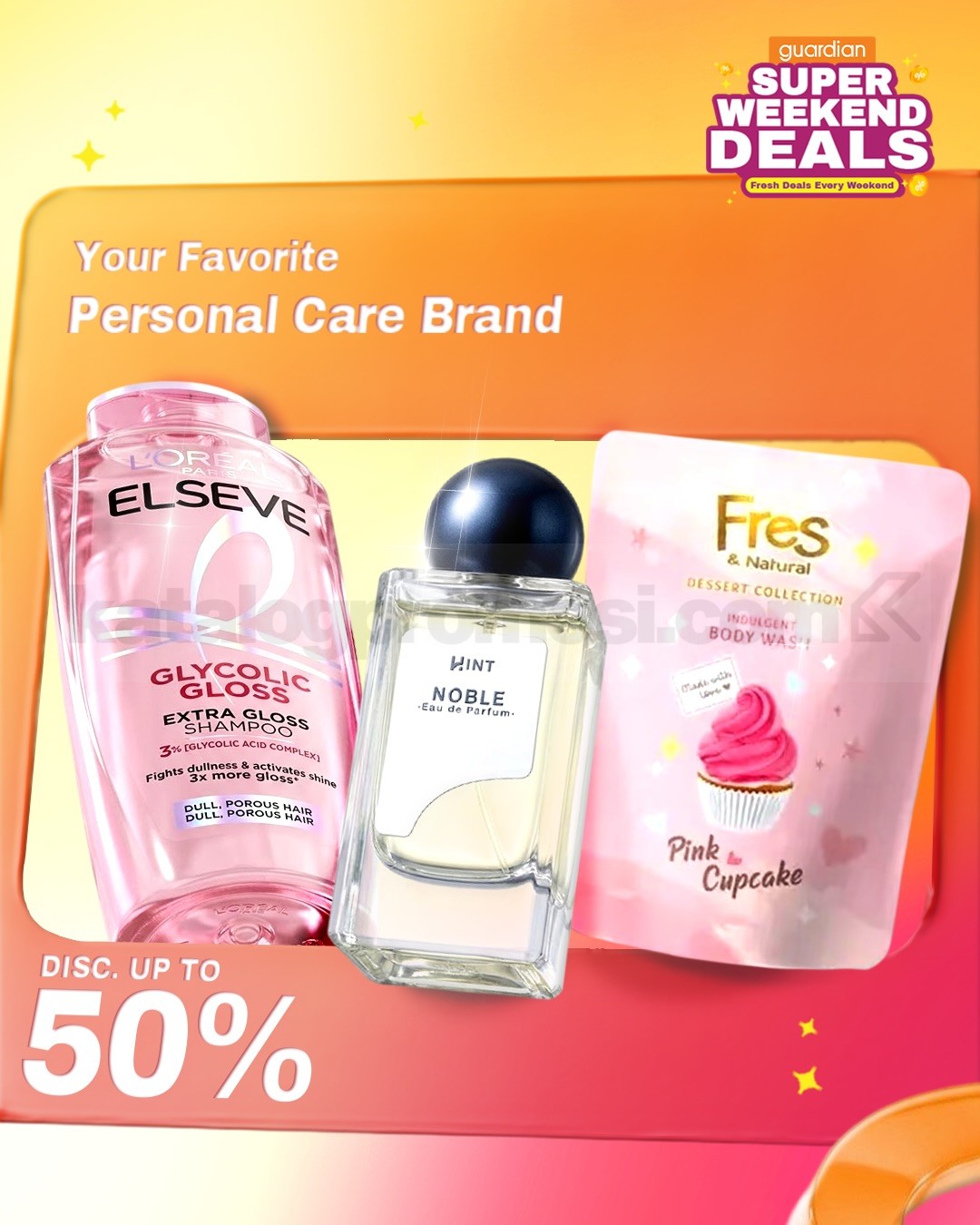 Promo Guardian Super Weekend Deals Diskon hingga 50% – SoPasti.Com