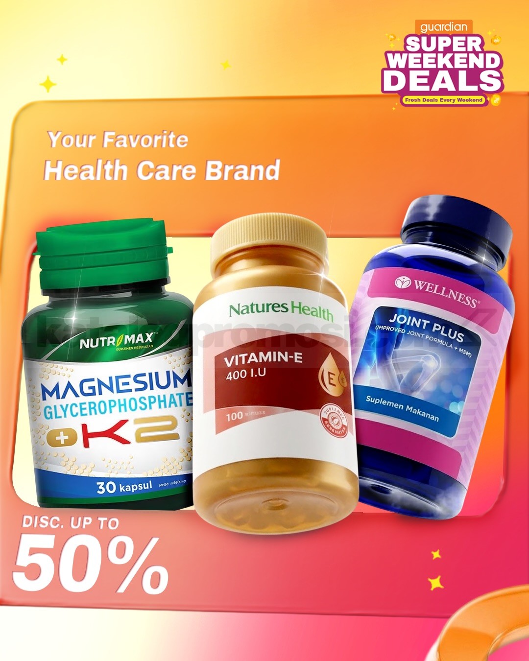 Promo Guardian Super Weekend Deals Diskon hingga 50% – SoPasti.Com