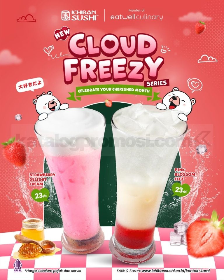 Promo Ichiban Sushi NEW! Cloud Freezy Series cuma Rp. 23.000