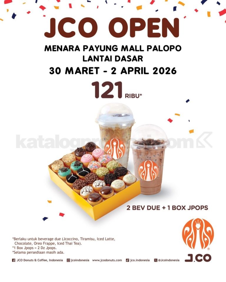 Promo JCO Grand Opening Deals Donuts mulai Rp. 121.000