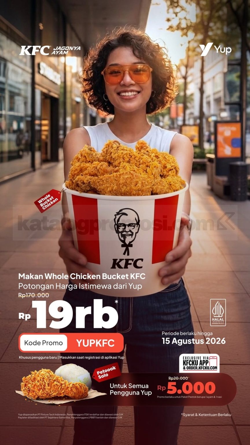 Promo KFC Yup Whole Chicken Bucket Rp. 19.000