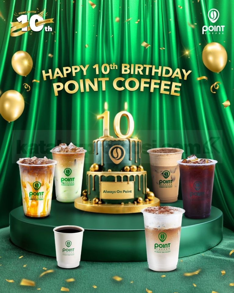 Promo Point Coffee Ulang Tahun ke-10 Beli 1 GRATIS 1