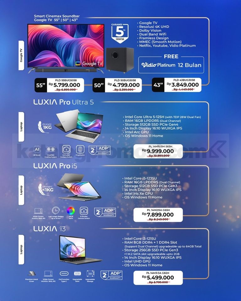 Promo Polytron BCA Expoversary 2026 Diskon hingga 77%