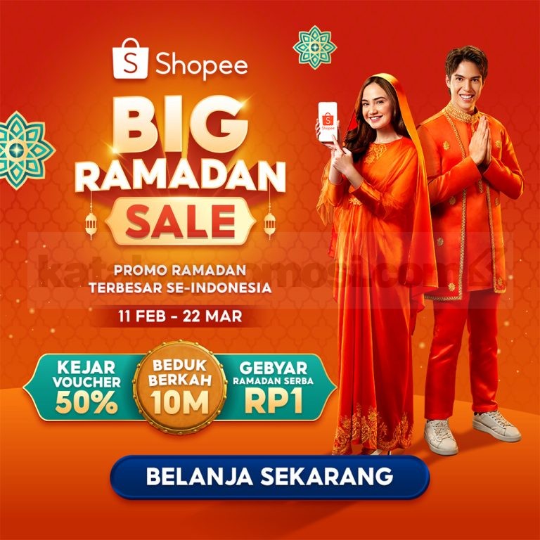 Promo Shopee Big Ramadan Sale Kejar Voucher 50% dan Gebyar Rp1