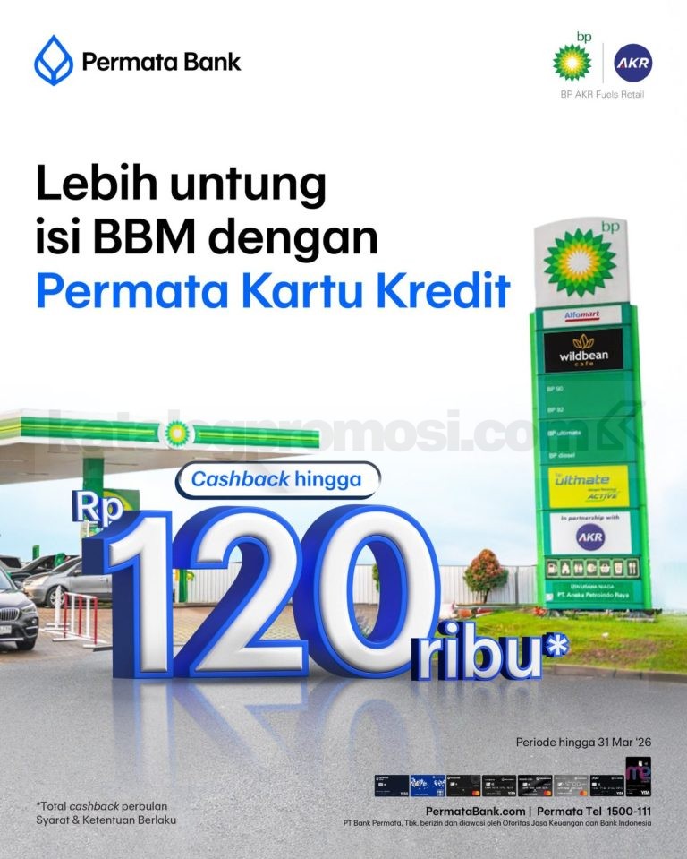 Promo SPBU BP Permata Bank Cashback hingga Rp. 120.000