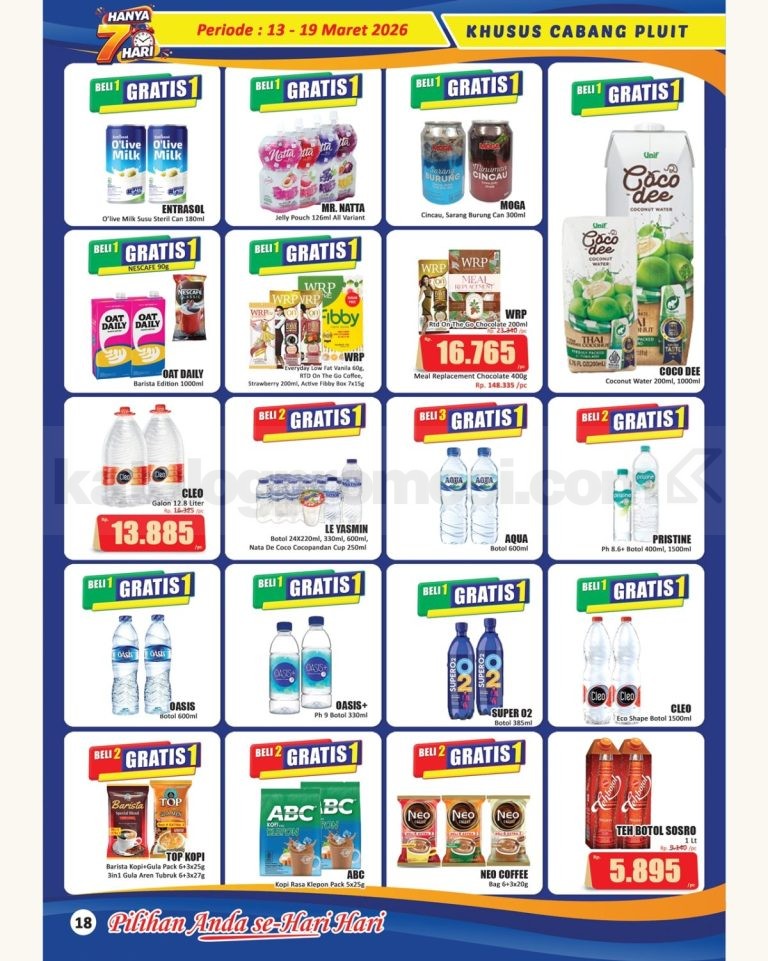 Promo HARI HARI Swalayan Opening Pluit 13-19 Maret 2026