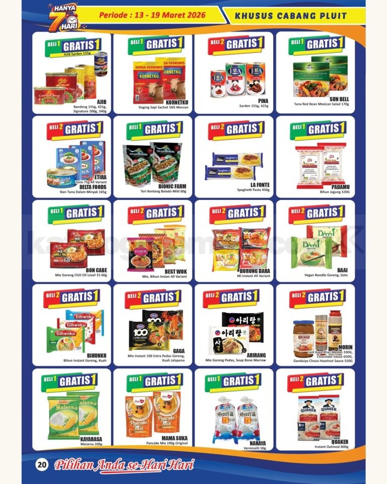 Promo HARI HARI Swalayan Opening Pluit 13-19 Maret 2026