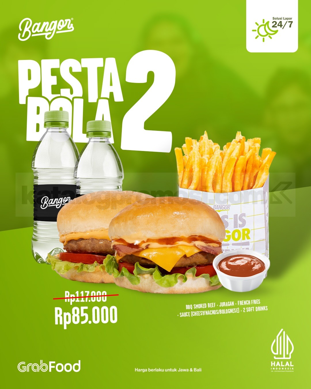 Promo Burger Bangor Pesta Bola Menu mulai Rp. 48.000