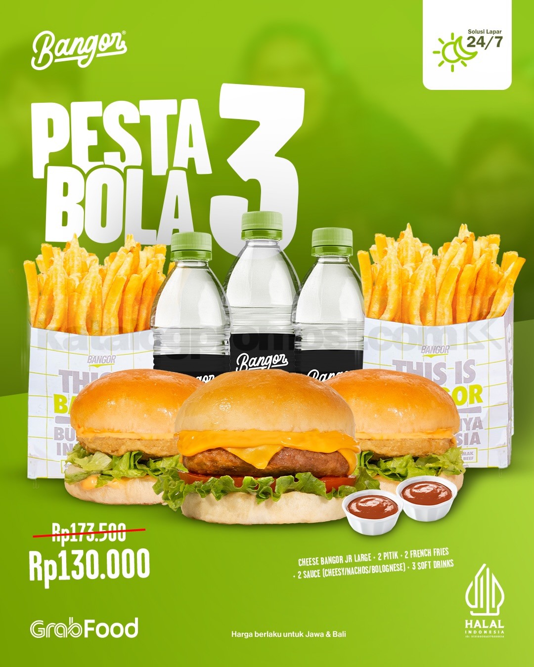 Promo Burger Bangor Pesta Bola Menu mulai Rp. 48.000