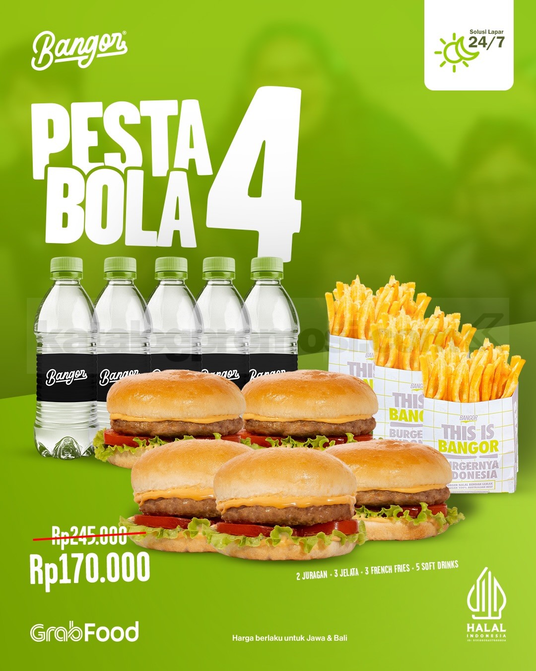 Promo Burger Bangor Pesta Bola Menu mulai Rp. 48.000