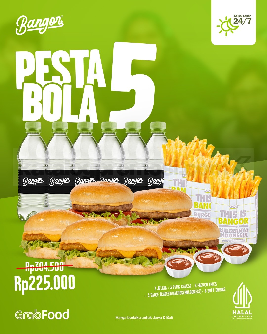 Promo Burger Bangor Pesta Bola Menu mulai Rp. 48.000