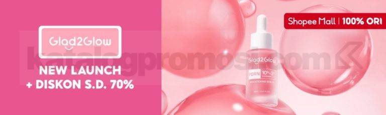 Promo Glad2Glow NEW! PDRN Brightening Serum Diskon 70%
