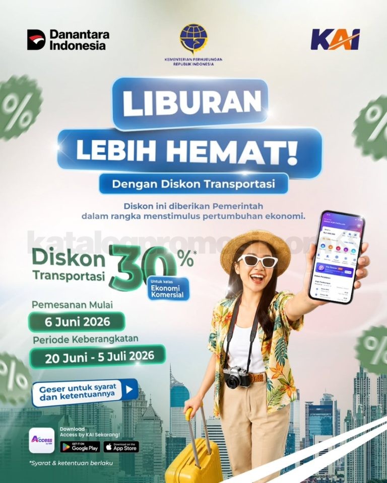 Promo KAI Diskon Tiket Kereta Ekonomi Komersial 30%
