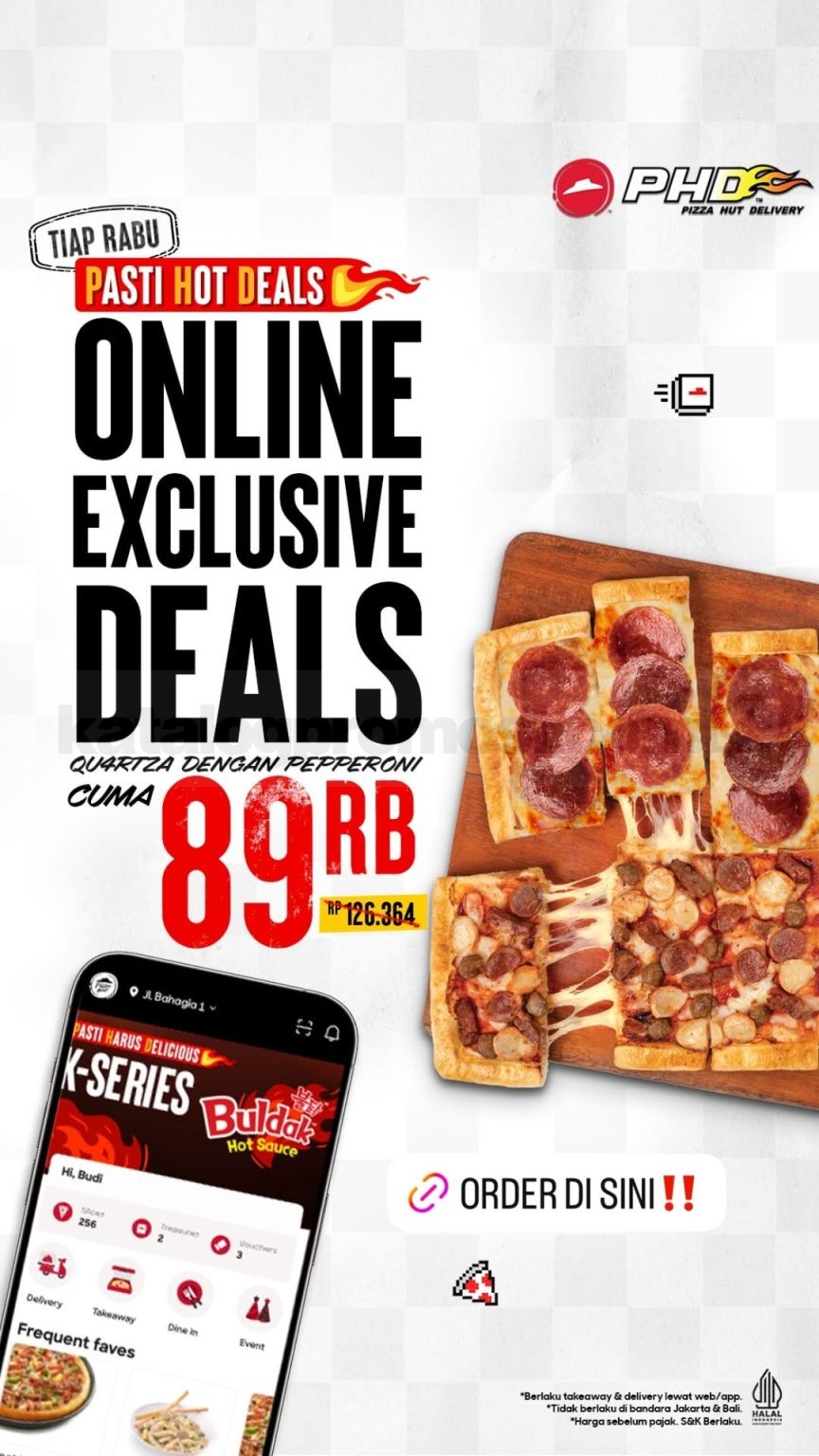 Promo PHD Online Deals QU4RTZA Rp. 89.000