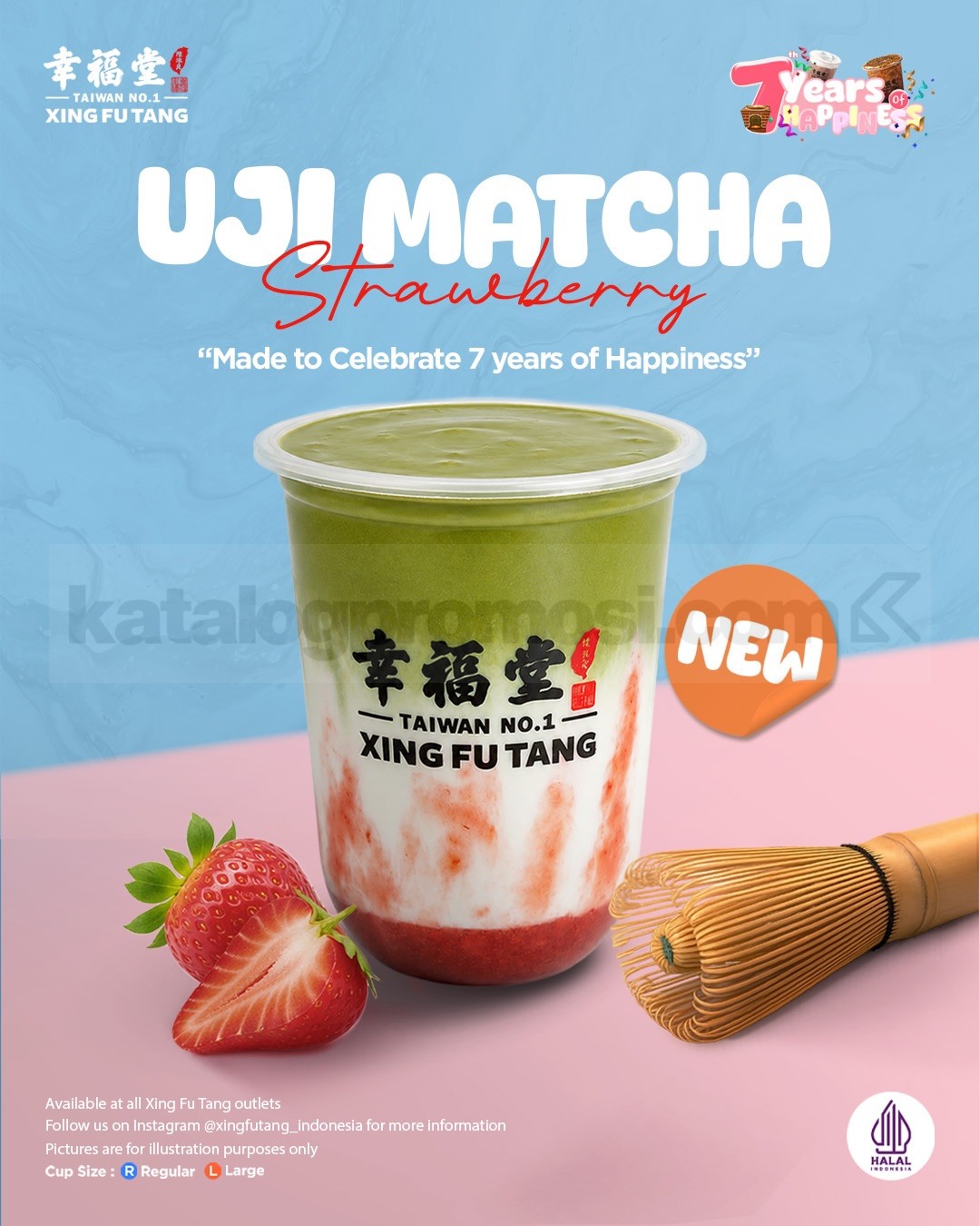 Promo Xing Fu Tang NEW! Uji Matcha Strawberry Gratis