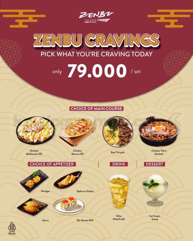 Promo Zenbu Cravings Mix and Match Menu Cuma Rp. 79.000