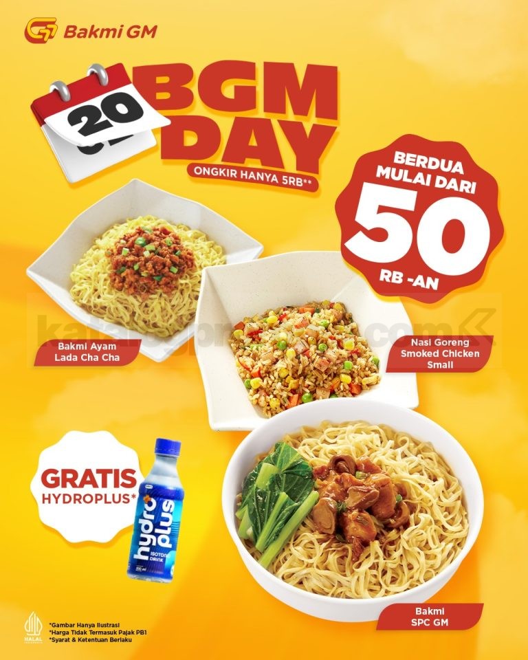 Promo Bakmi GM BGM Day Menu Berdua mulai Rp. 50.000