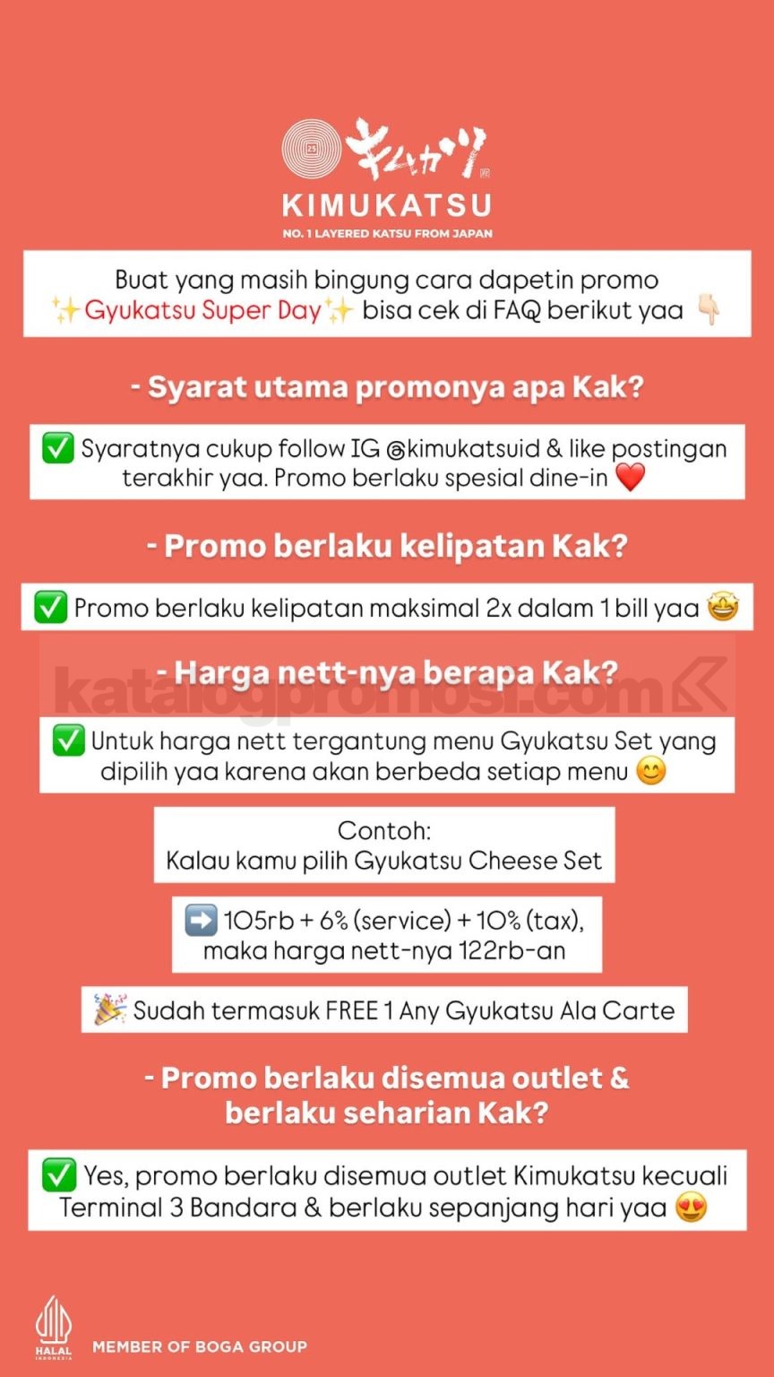 Promo Kimukatsu Gyukatsu Super Day Beli 1 Gratis 1