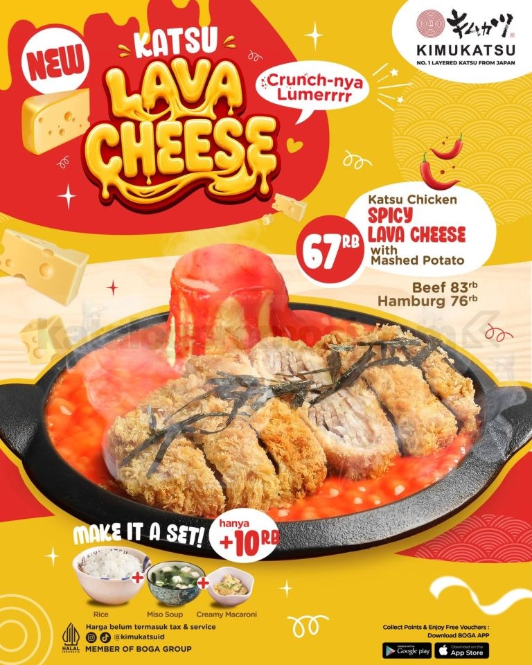 Promo Kimukatsu NEW! Katsu Lava Cheese Mulai Rp. 65.000