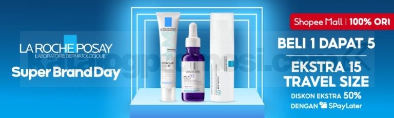 Promo La Roche-Posay Super Brand Day Beli 1 Dapat 5
